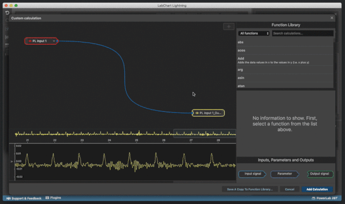 How are channel calculations performed in LabChart Lightning ...