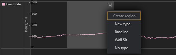 How do I create a region in LabChart Lightning? | ADInstruments