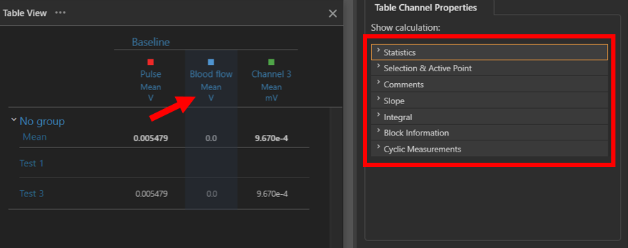 How do I add a new column in Table View in LabChart Lightning ...