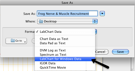 How can I open a LabChart 7 for Mac file on LabChart Reader for Windows? | ADInstruments