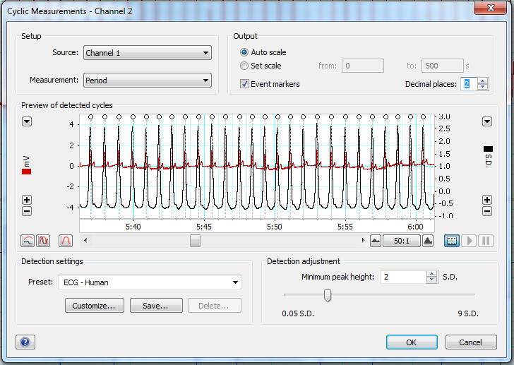 Is it possible to export the R-R intervals from LabChart for further ...