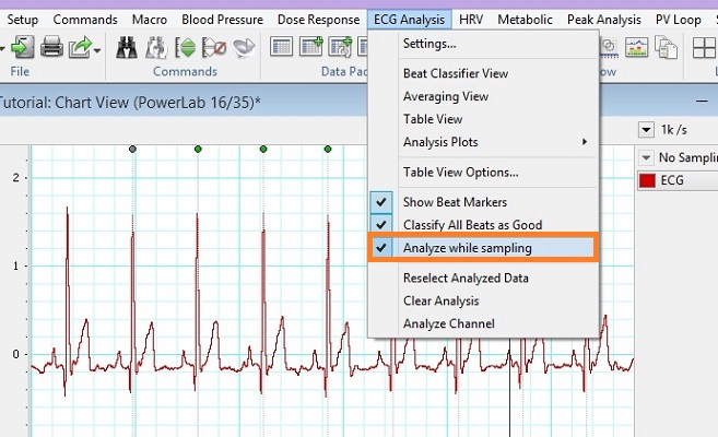 How can I use LabChart Modules to analyze data while sampling ...